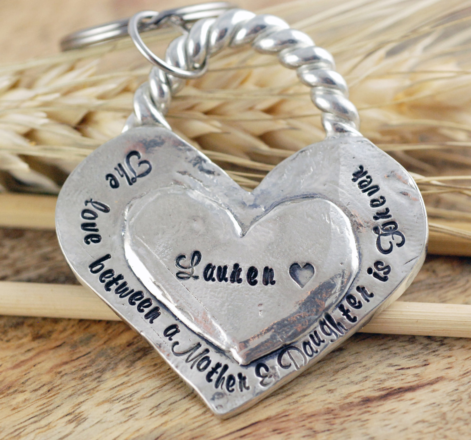 Personalized Key Chain - The Love Between A Mother And Daughter Is ...